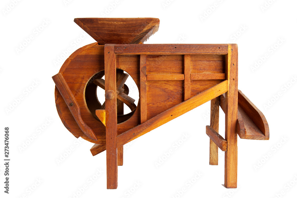 Model rice mill from wooden for thai farmer in thailand Stock Photo ...
