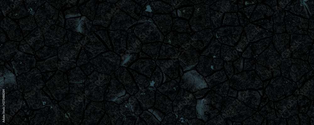 Cracked black stone wall texture background Stock Illustration | Adobe ...