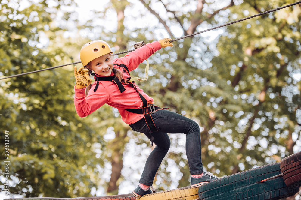 High ropes walk. Active children. Playground. Eco Resort Activities ...