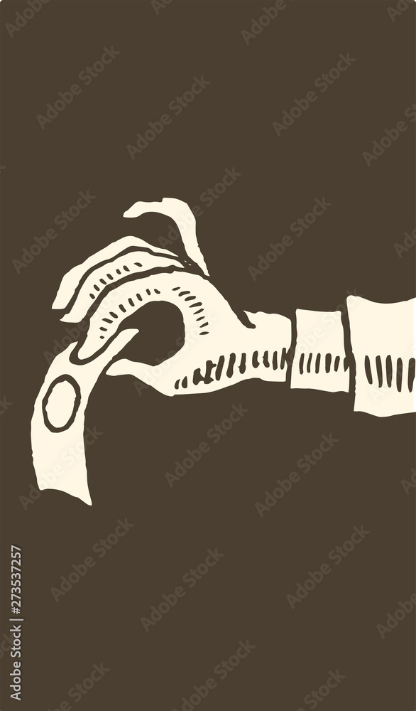 Theft rogue pickpocket thief comic situations line vector tactile ink ...