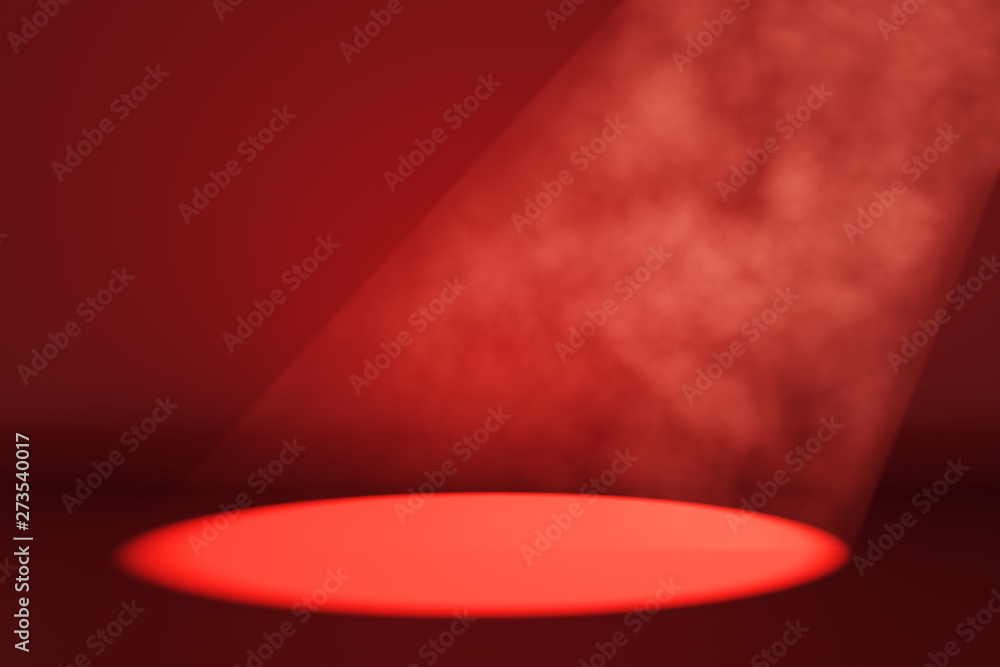 Spot light on red background Stock Photo | Adobe Stock