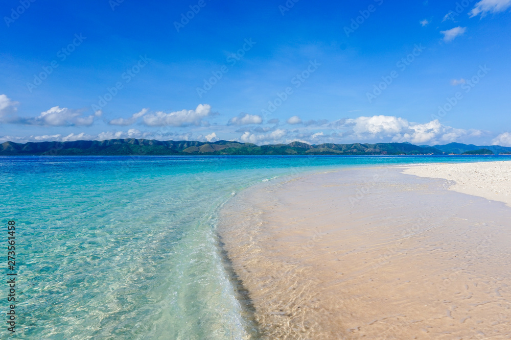Tropical beach at the Dimakya Island, Coron, Palawan - Philippines ...