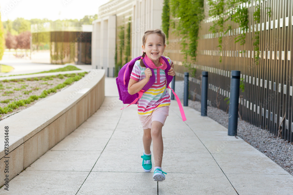 Student Running To Class