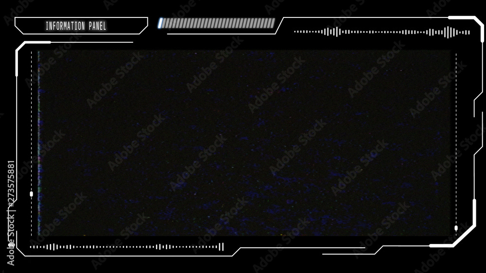 HUD Futuristic Elements Poor Interference Signal User Control Interface ...