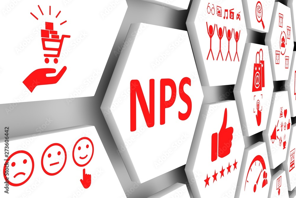 NPS concept cell background 3d illustration Stock Illustration | Adobe ...