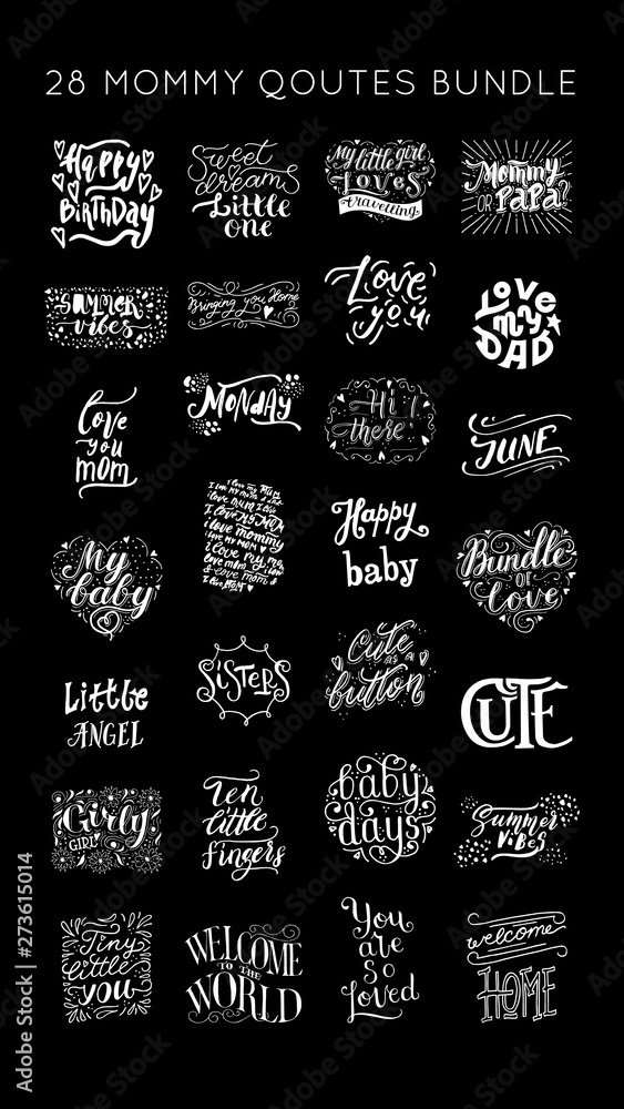 Mommy quote lettering vector Stock Vector | Adobe Stock