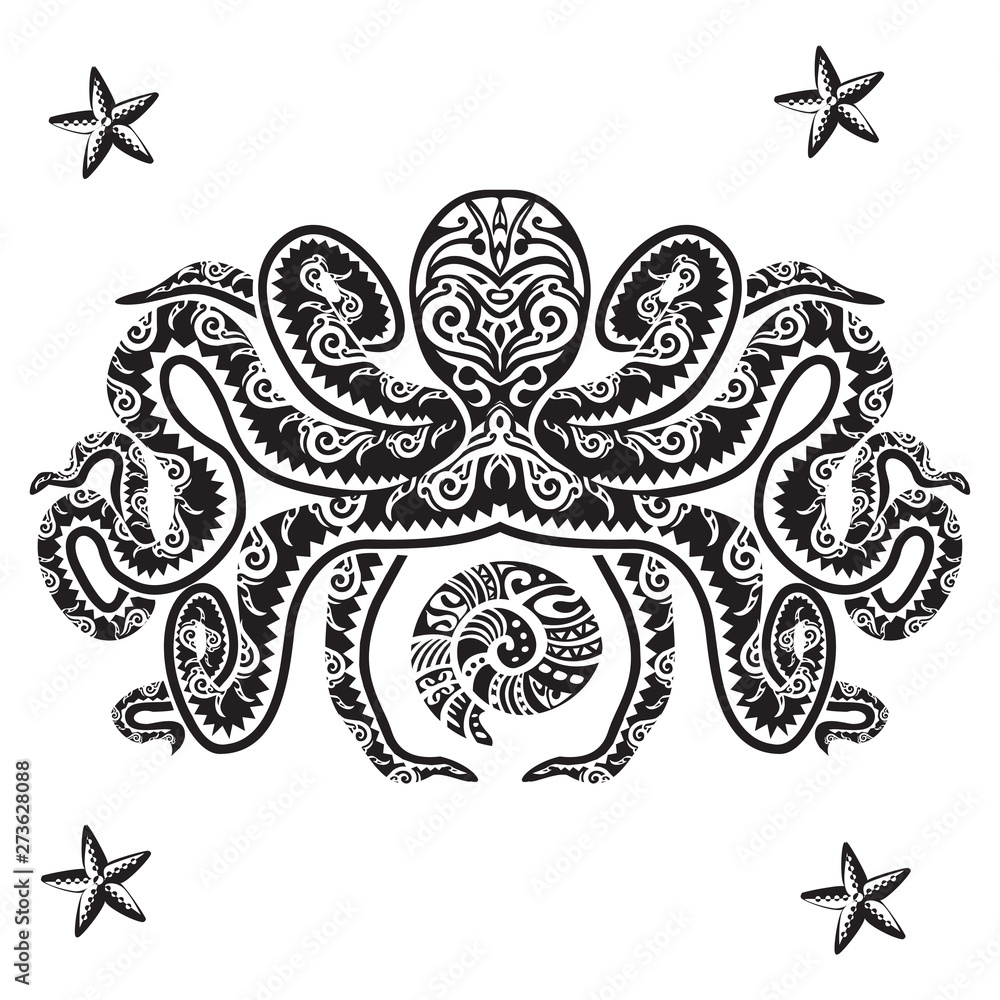 Maori Octopus Tattoo