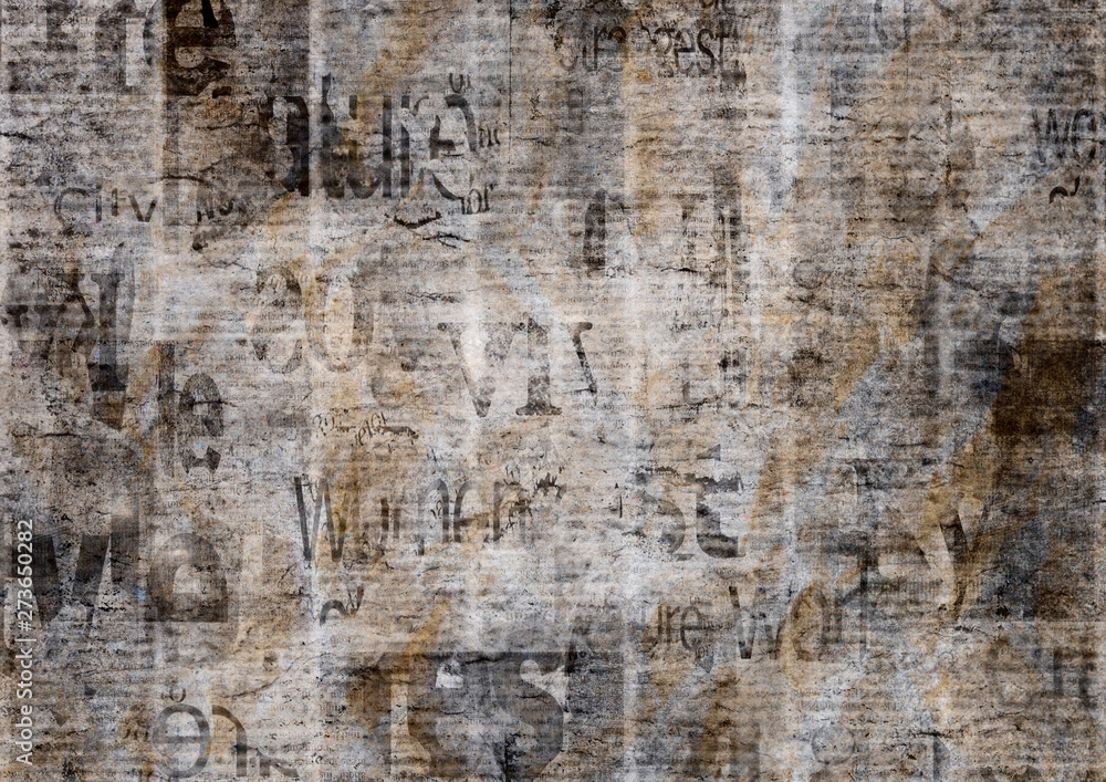 Old vintage grunge newspaper paper texture background. Stock Photo ...