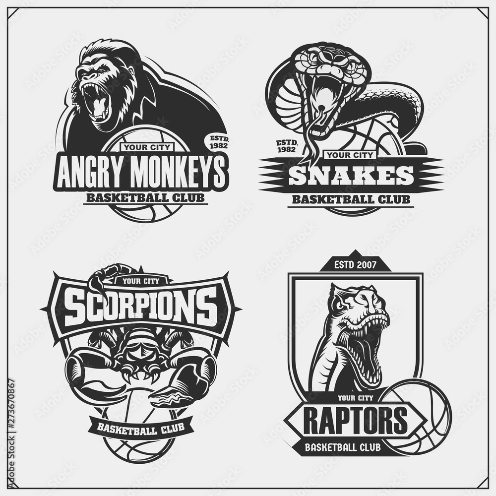 Gorilla Basketball Logo