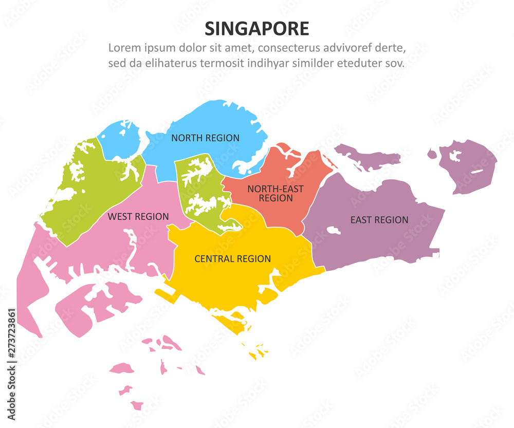 Map Of Singapore Region