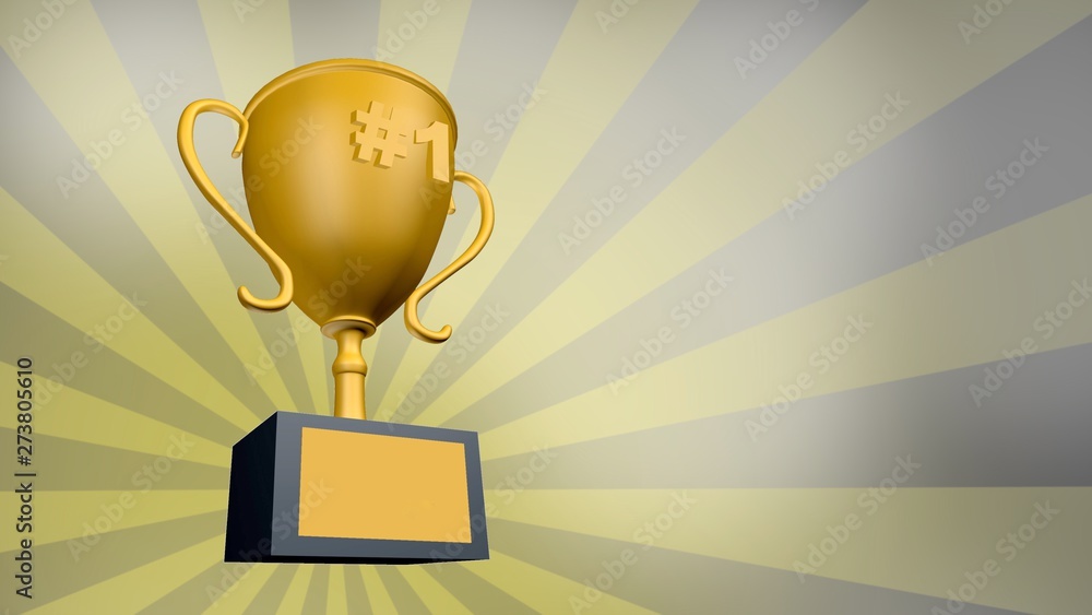 1st Place Winners gold trophy or cup design to be awarded for the ...