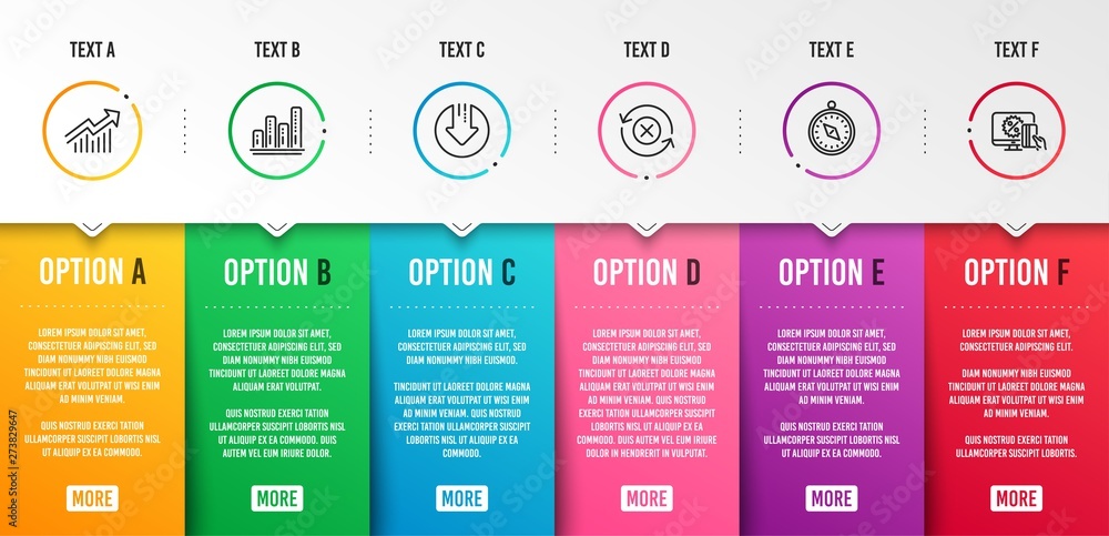 Download arrow, Graph chart and Demand curve icons simple set. Reject ...