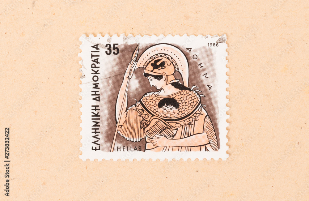 GREECE - CIRCA 1986: A stamp printed in Greece shows an image of a ...