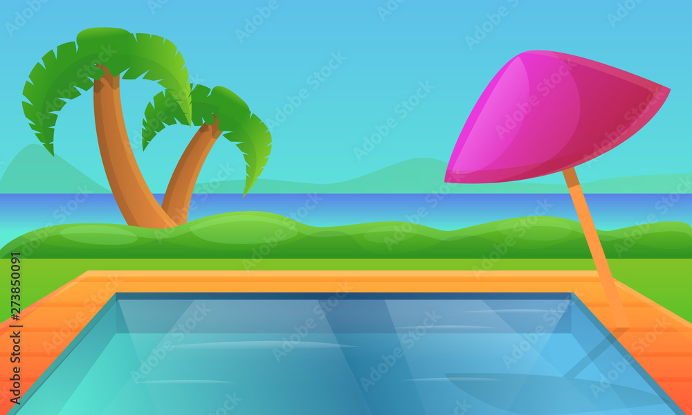 Swimming Pool Cartoon