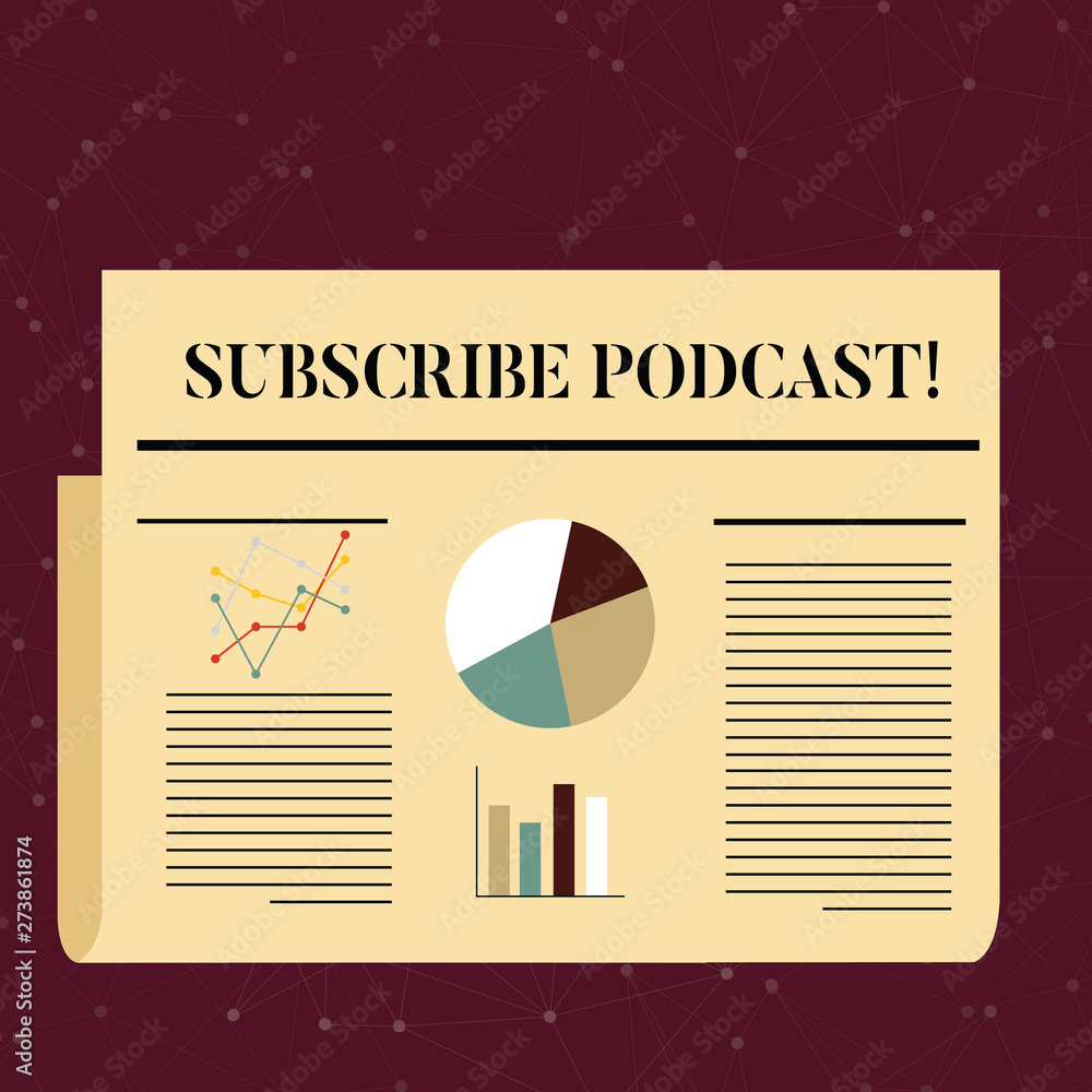 Conceptual hand writing showing Subscribe Podcast. Concept meaning Make ...