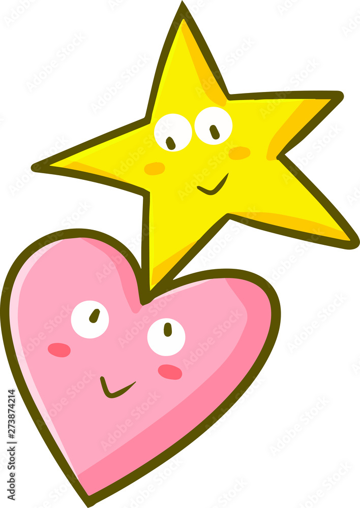 Clipart Star Hearts