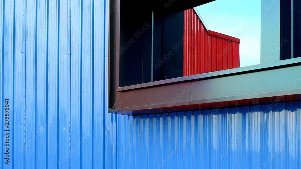 Corrugated Metal Exterior Wall