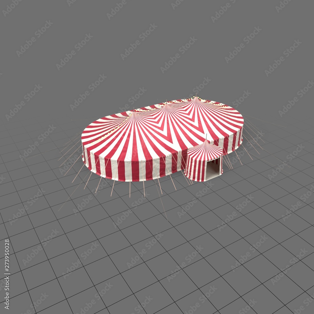 Circus tent Stock 3D asset | Adobe Stock