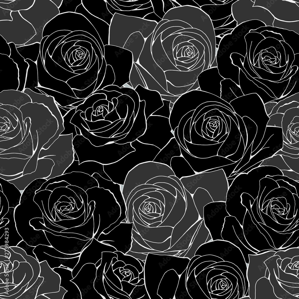 Seamless Rose Pattern
