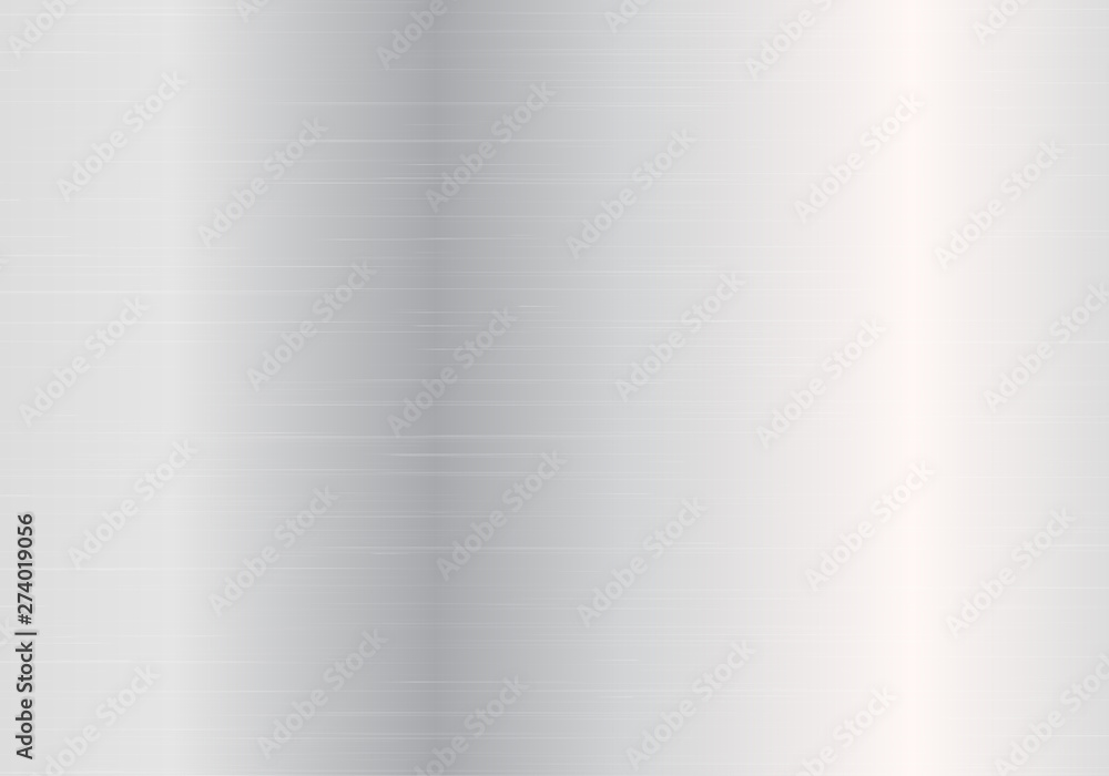 Silver gradient with metallic texture. Vector illustration with light ...