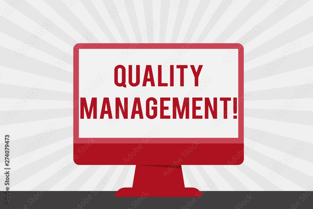 Handwriting text Quality Management. Conceptual photo overseeing and ...