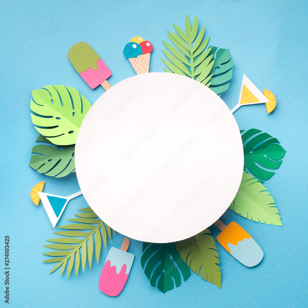 Juicy summer background with white blank space Stock Photo | Adobe Stock