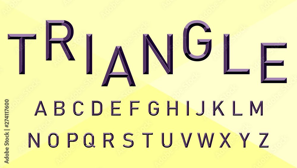 Chiseled Alphabet Vector Font. Type letters. Chiseled block letters on ...