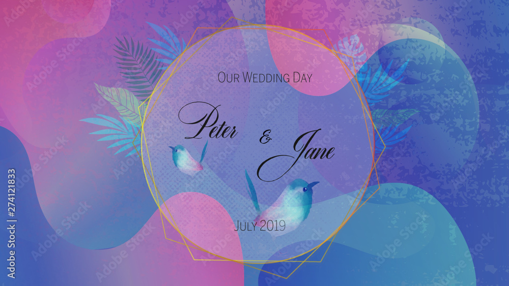 Modern Wedding Titles Stock Template | Adobe Stock