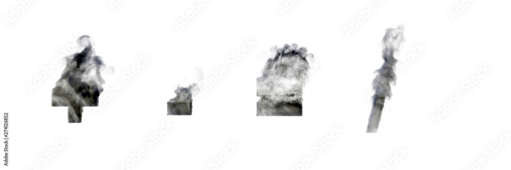 dense smoke plus minus (dash) equals sign and slash (stroke, solidus ...