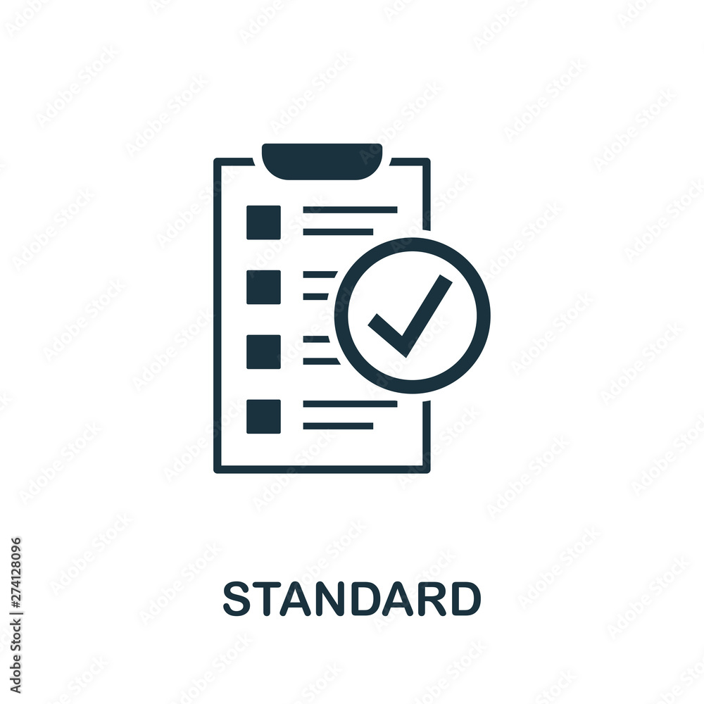 Standard vector icon symbol. Creative sign from quality control icons ...