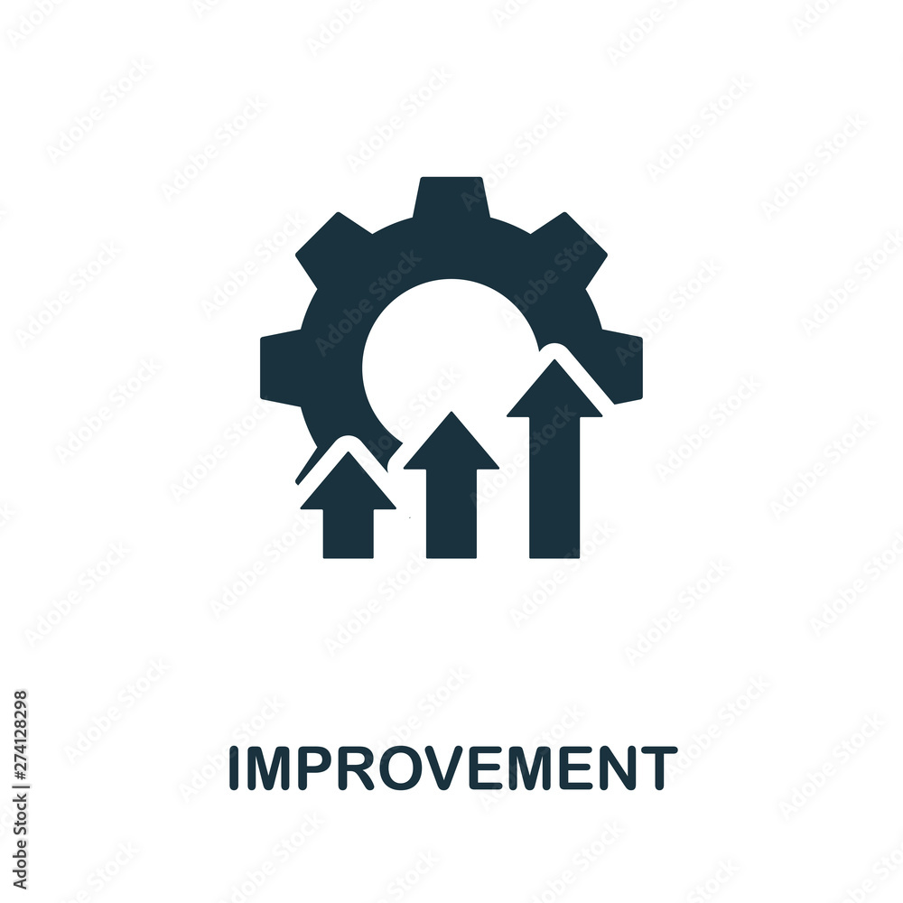 Vettoriale Stock Improvement vector icon symbol. Creative sign from ...