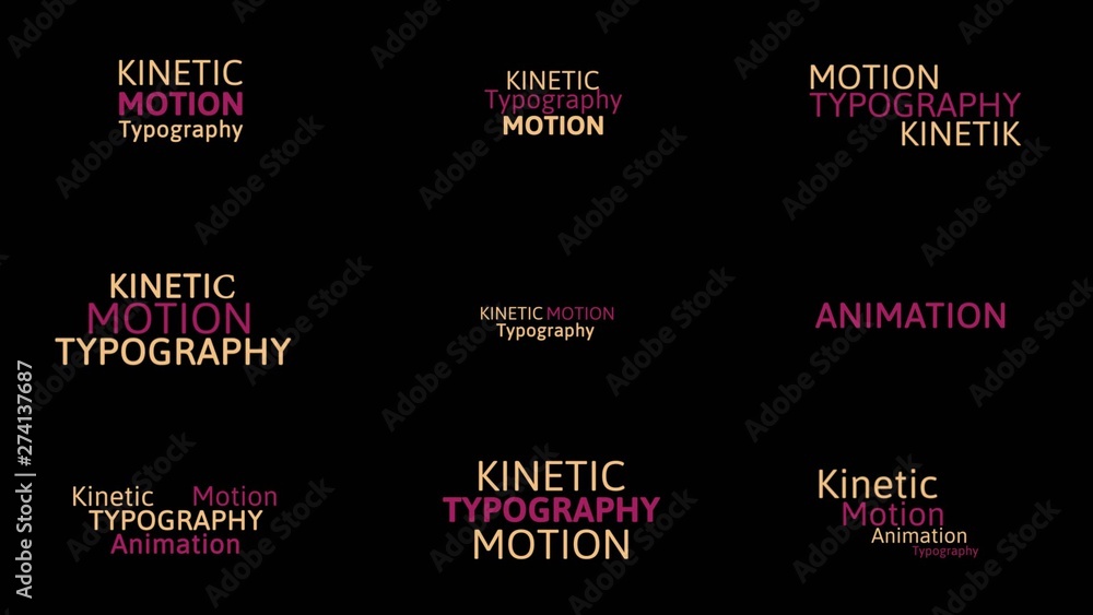 Kinetic Bounce Typography Stock Template | Adobe Stock