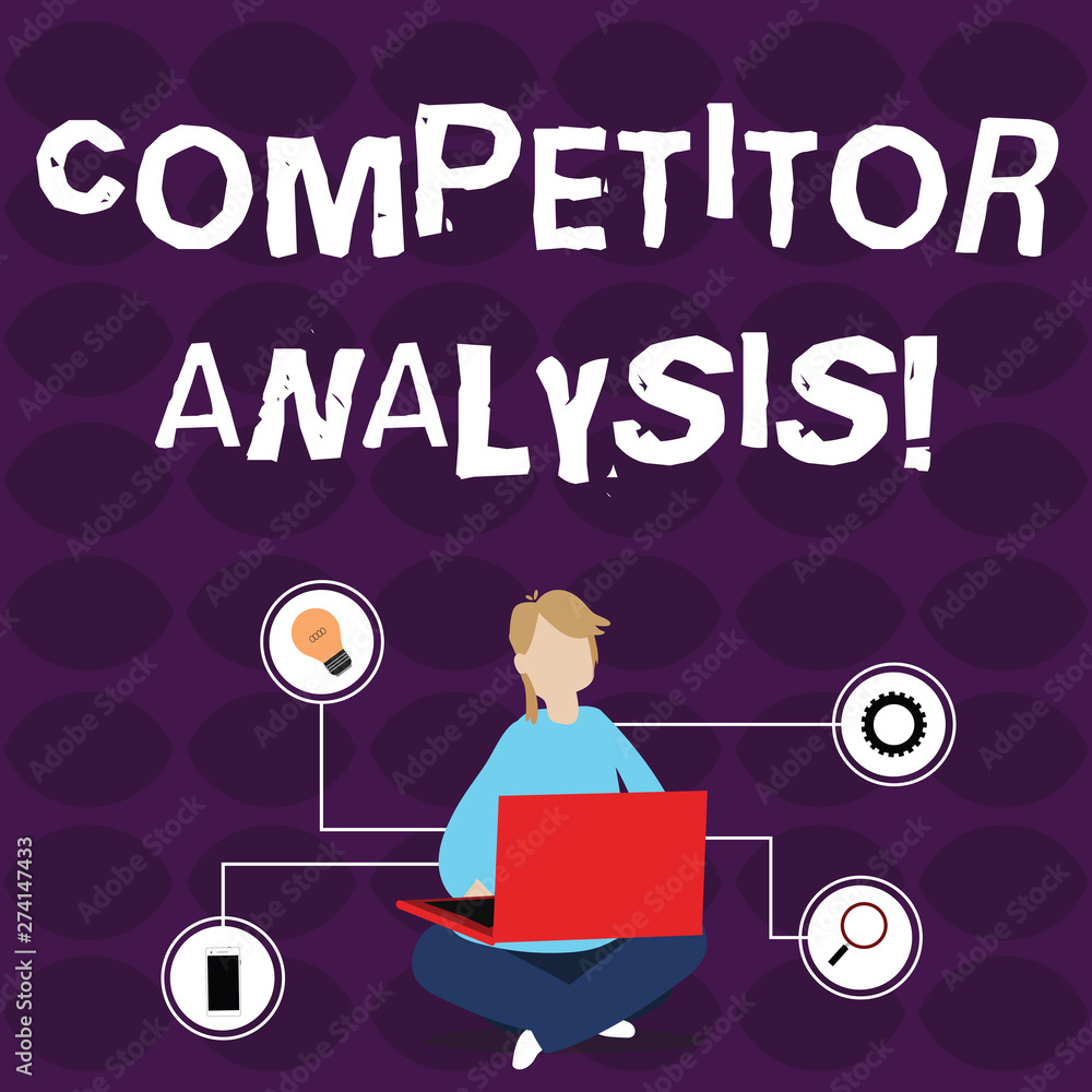 Word writing text Competitor Analysis. Business photo showcasing ...