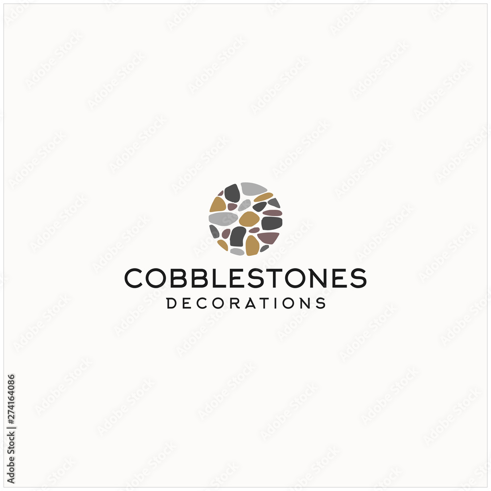 cobblestones logo icon illustration vector graphic download Stock ...