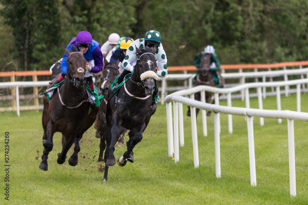 Horse Race Track Finish Line