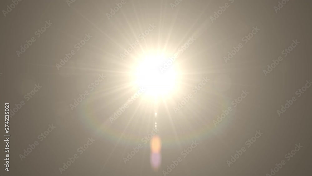 Sun movement with bright flares background glow light bright for ...