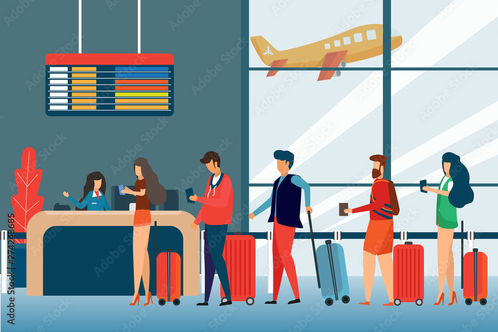 Airport Check In Counter Clipart