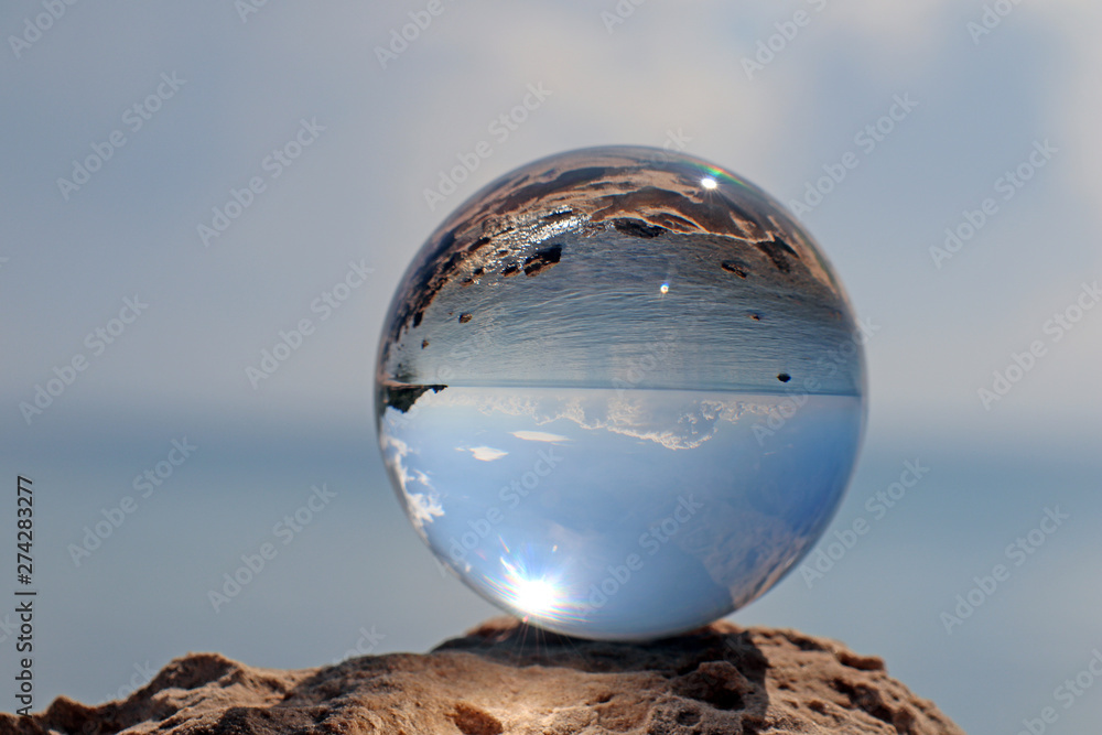 Glaskugel am Strand, Zakynthos‎, Griechenland Stock Photo | Adobe Stock