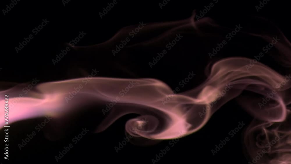 Vidéo Stock Vertical video screensaver - Thin trickle red-brown smoke ...