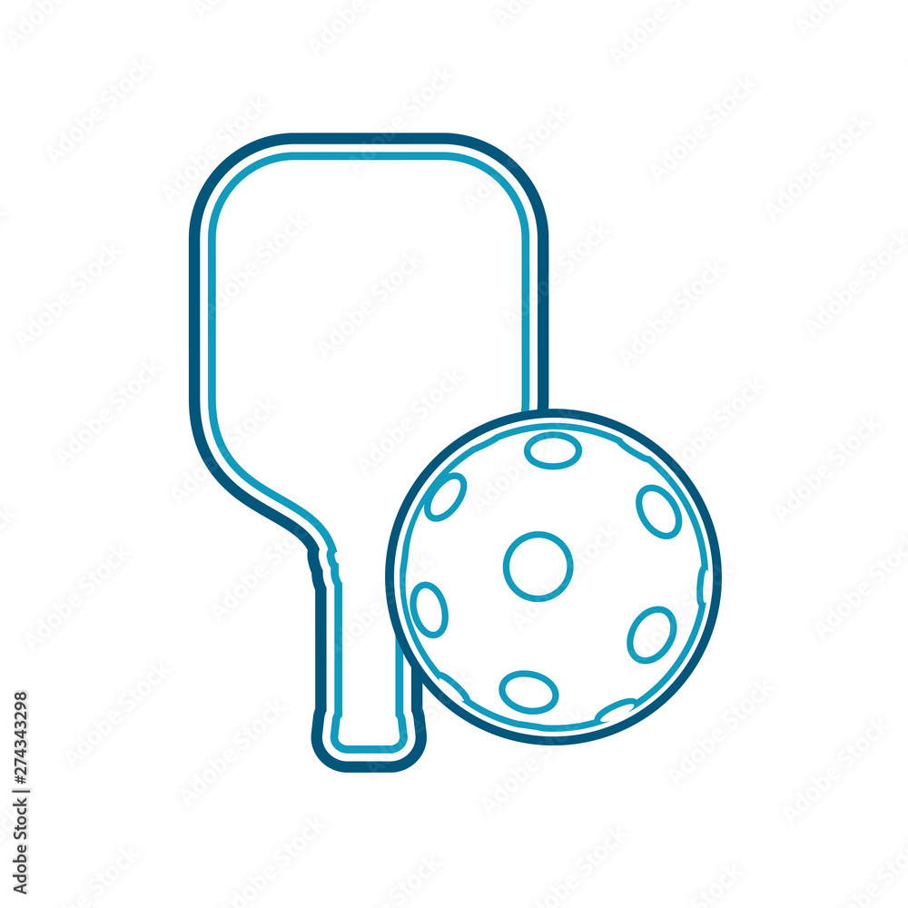 Pickleball symbol design Stock Vector | Adobe Stock
