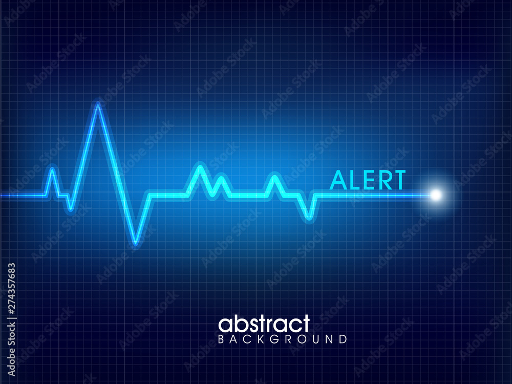 Medical background with heartbeats cardiogram. Stock Vector | Adobe Stock