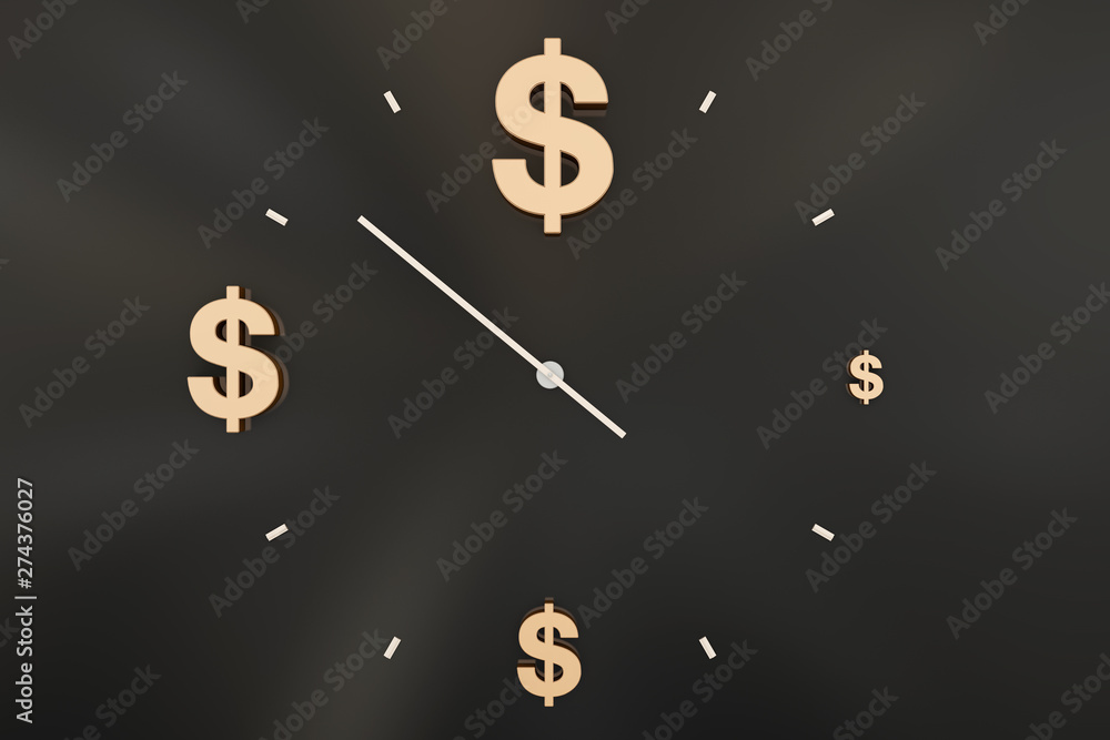 Time is money, time is wealth, wealth accumulation,dollar Stock ...