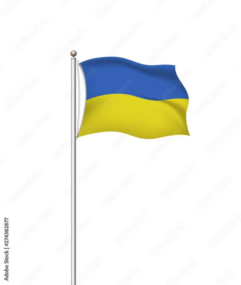 World flags. Country national flag post transparent background. Ukraine ...