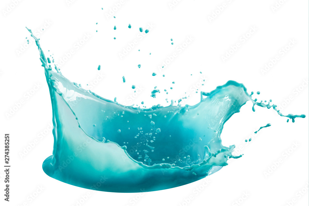 blue paint splash isolated on white background Stock Photo | Adobe Stock