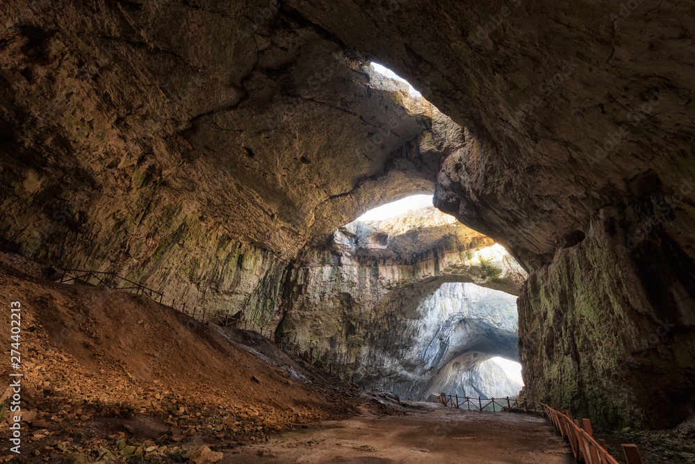 The magic cave / Magnificent view of the Devetaki cave, one of the ...