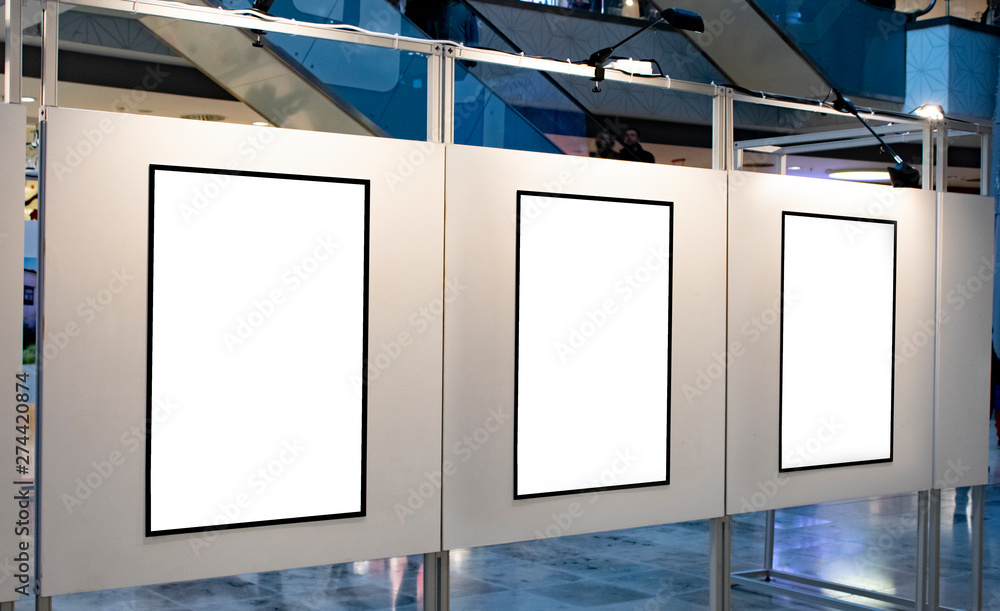 billboard blank mockup and template empty frame for logo or text on ...