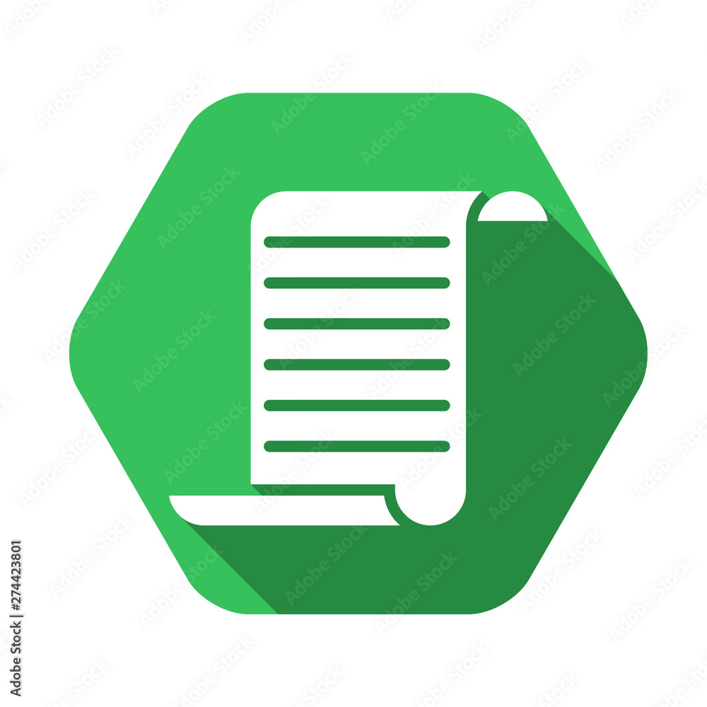 paper vector green icon in modern flat style isolated. paper can ...
