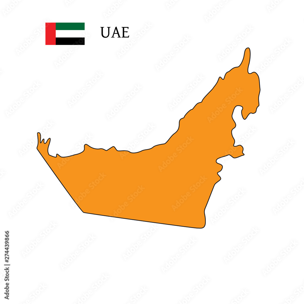 Uae Flag Map