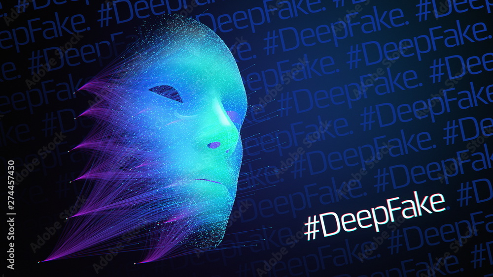 Neural Network creating DeepFake Abstract Face, Artificial Intelligence ... Neural Network creating DeepFake Abstract Face, Artificial Intelligence ...