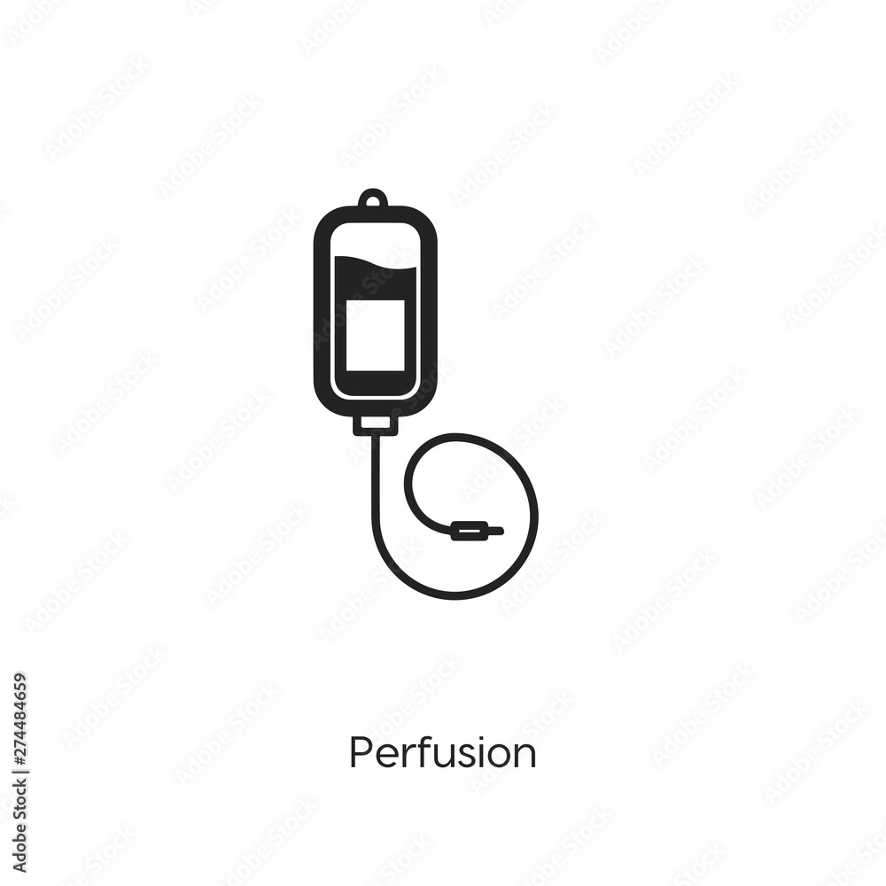 Vetor de perfusion icon. perfusion vector symbol. Linear style sign for ...